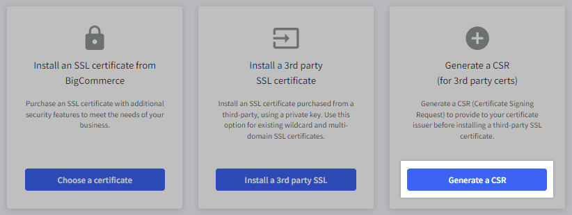 Installing a Third-Party SSL Certificate